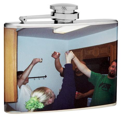 4oz create your own hip flask with your picture or photo
