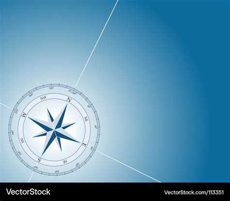 Vintage Compass Navigation Royalty Free Vector Image
