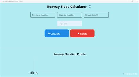 Runway Slope Calculator For Microsoft Flight Simulator Msfs