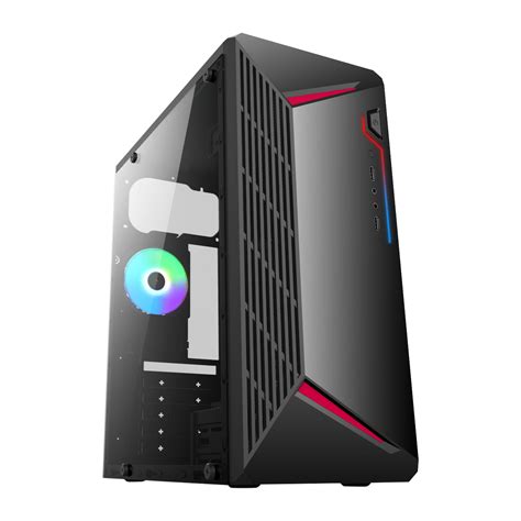 Wholesale Glass Btx Plexiglass Desktop Mid Tower Boitier Custom Pc