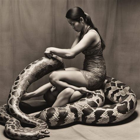 Female Naga Giving Woman Full Body Python Massage By Axb2785 On Deviantart