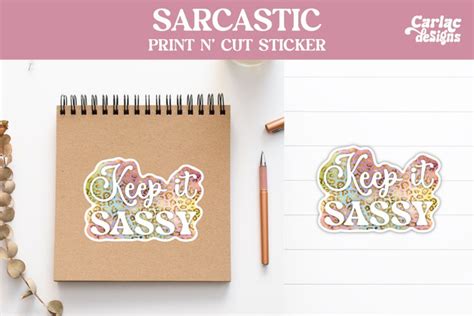 Funny Stickers Sarcastic Stickers Keep It Sassy