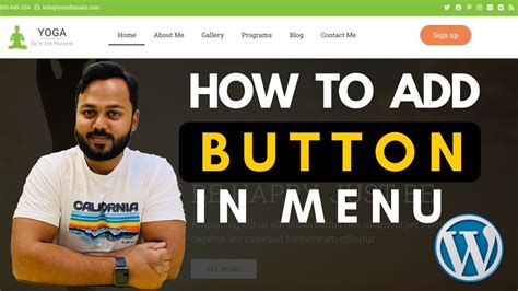 How To Add A Button In WordPress Menu With Elementor