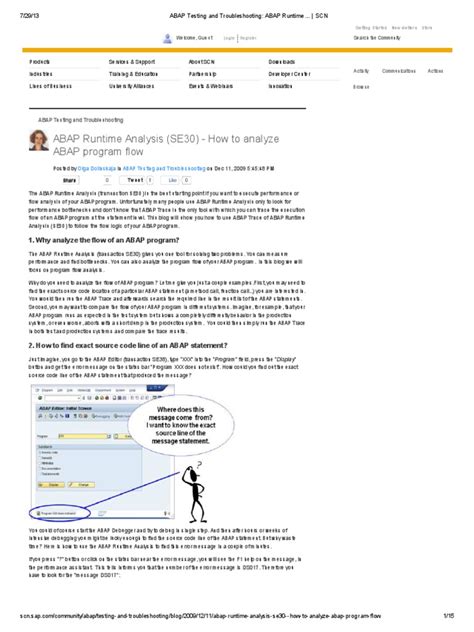 Abap Runtime Analysis Se30 How To Analyze Abap Program Flow Pdf