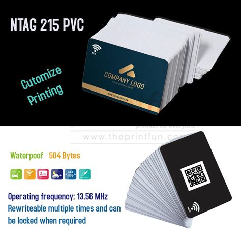 Programmable Nfc 215 Card Smart Solution Custom Ntag 215 Nfc