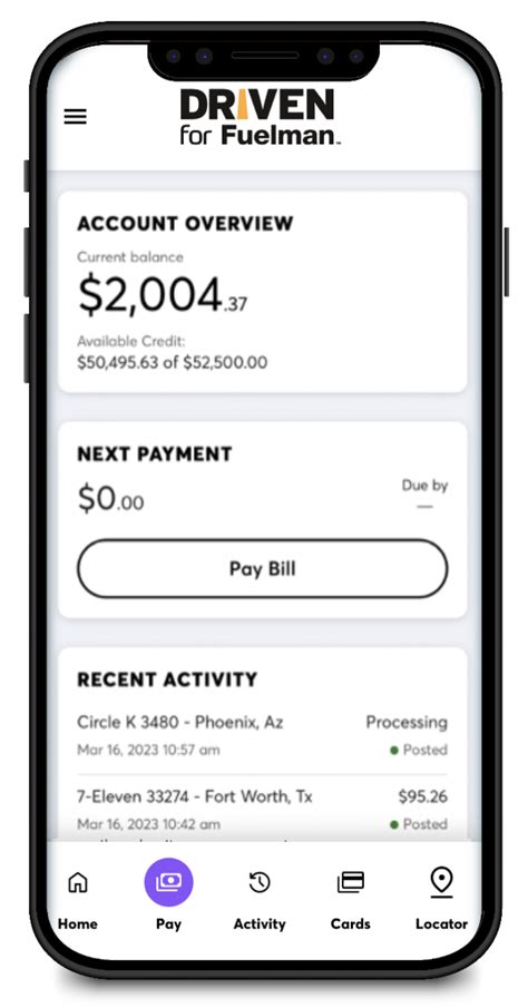 Driven For Fuelman Fleet Management App Fuelman