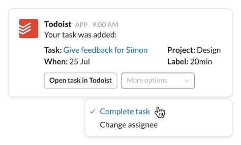 use slack with todoist todoist help