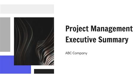Project Executive Summary Template