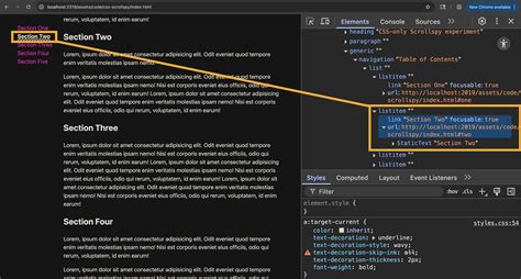 Css Only Scrollspy Effect Using Scroll Marker Group And Target Current
