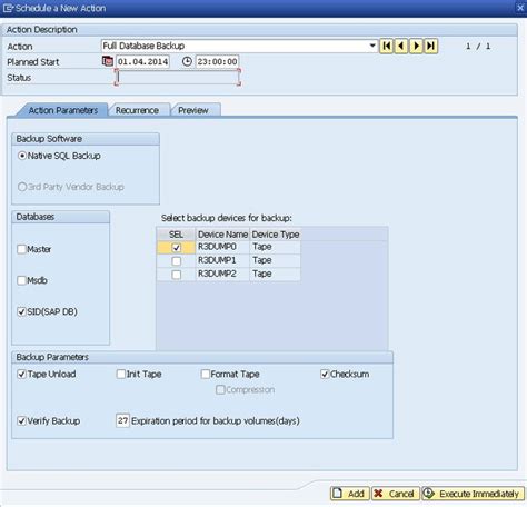 Full Database Backup In Sap Sql Server Sql Backup