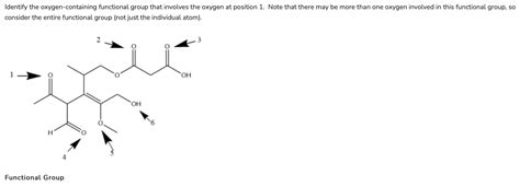 Solved Identify The Oxygen Containing Functional Group That