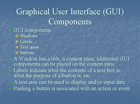 Chapter 6 Graphical User Interface Gui And Objectoriented