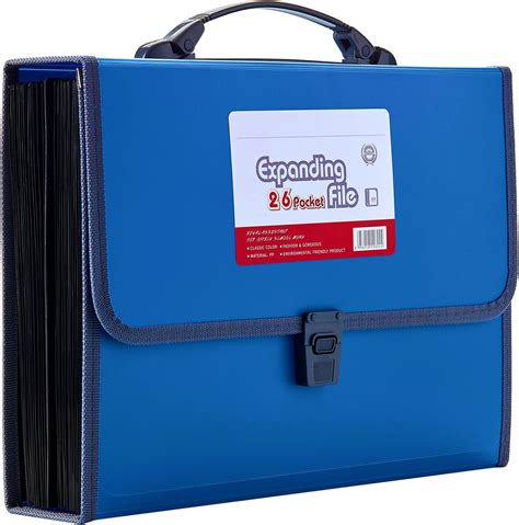 Fanwu 26 Pockets Expanding File Accordion Folder With Handle Letter A4 Paper Size Expandable