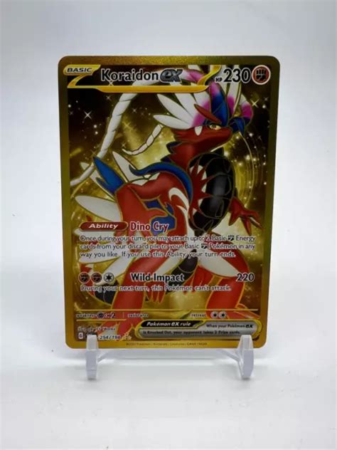 Pokemon Scarlet Violet Koraidon Ex Gold Secret Picclick Au