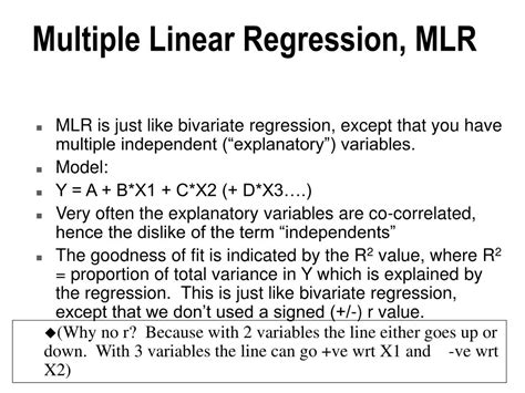 ppt multiple stepwise and non linear regression models powerpoint