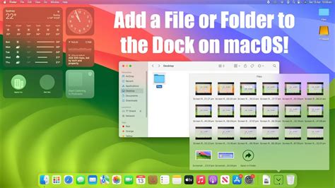 How To Add A File Or Folder To The Dock On Macos Youtube