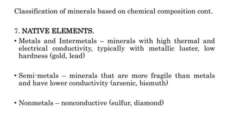 Minerals Pptpptx Geology Science