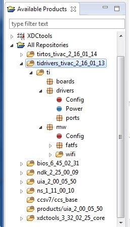 Rtos Ek Tm C Xl Rtos Package Available Products Tree Is Missing
