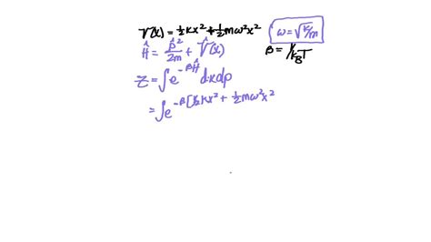 Solved Evaluate The Partition Function At Temperature T For A Classical One Dimensional