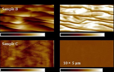 Morphology Left Images Of The SiO 2 Surface With The Corresponding Download Scientific