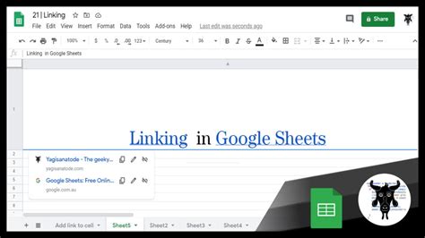 Google Sheets Beginners Linking 21 Yagisanatode