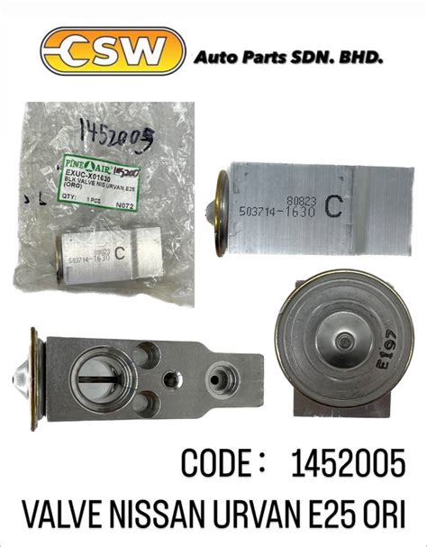 Valve Nissan Urvan E25 Ori Csw Auto Parts