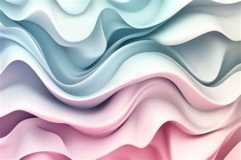 Soft Waves Of Color Flow Through Gentle Gradients And Textures In A Serene Design Stock