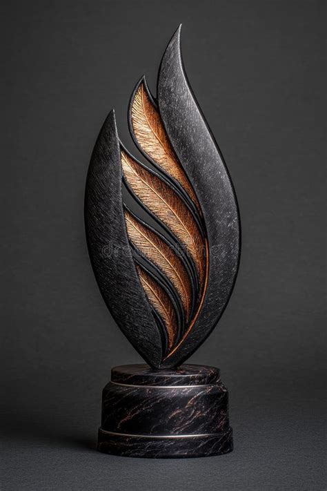 Bronze Feather Sculpture Stock Illustrations 164 Bronze Feather