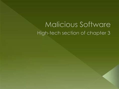 Ppt Malicious Software Powerpoint Presentation Free Download Id
