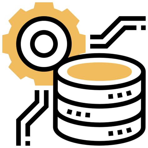 Data Processing Meticulous Yellow Shadow Icon
