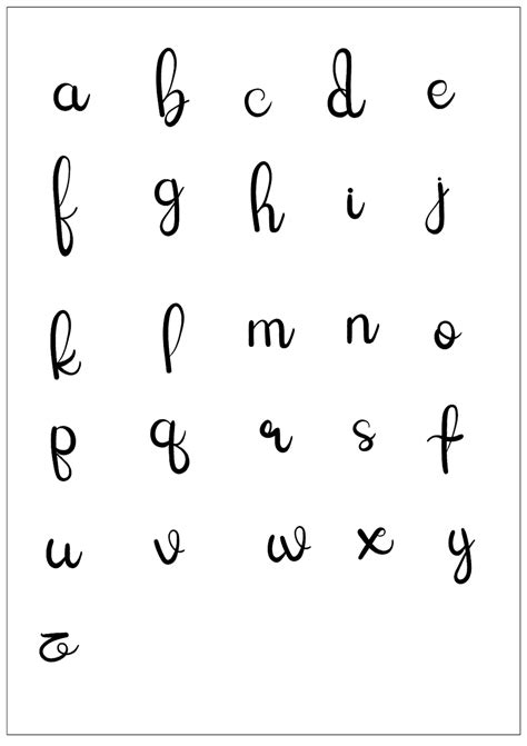 Alfabeto Lettering Maiúsculo E Minúsculo Para Baixar E Copiar