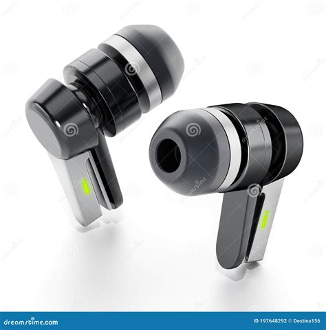 Generic Bluetooth Headphones Isolated On White D Illustration Stock Illustration