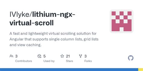 Github Lvlykelithium Ngx Virtual Scroll A Fast And Lightweight Virtual Scrolling Solution