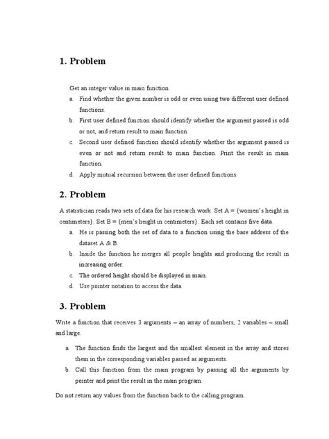 C Language Questions Pdf Function Mathematics Subroutine