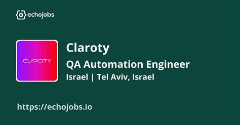Claroty Is Hiring Qa Automation Engineer Israel Tel Aviv Israel Typescript R Python Api