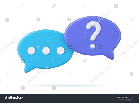 3d rendering faq icon question mark stock vector royalty free