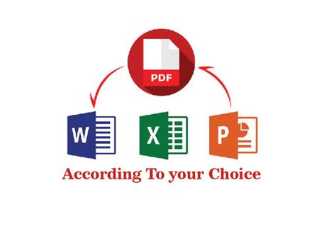 do conversion of pdf word excel file and png by picto designer