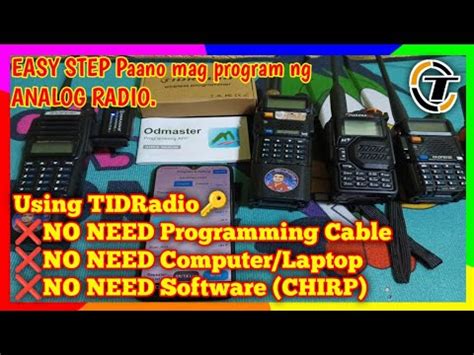 HOW TO PROGRAM ANALOG RADIO USING TIDRADIO YouTube