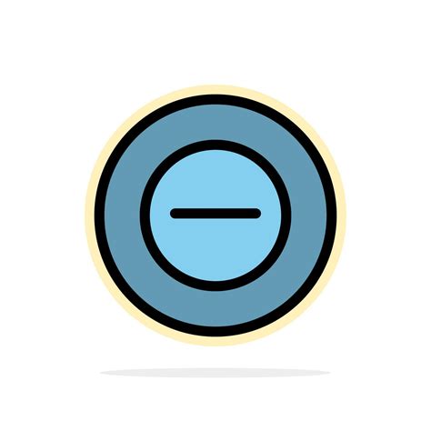 No Add Less Abstract Circle Background Flat Color Icon 19119061 Vector Art At Vecteezy