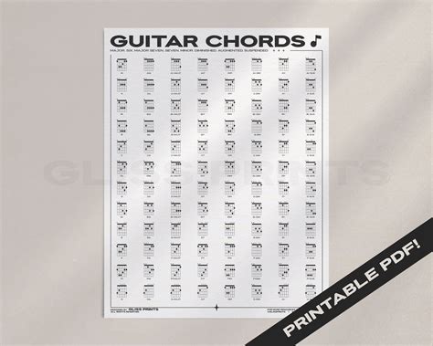 Printable Guitar Chords Chart Pdf