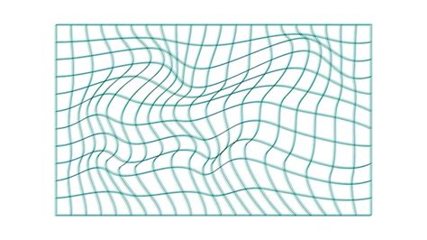 Premium Vector Abstract Distorted Wireframe Wave With Effect Glitch