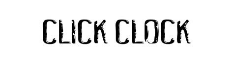 Click Clock Font FFonts Net