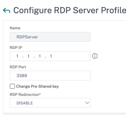 RDP Proxy Citrix Gateway 13 1