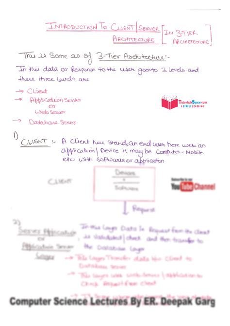 SOLUTION: 18 introduction to client server architecture dbms tutorials - Studypool