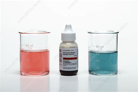 Universal Indicator PH Comparison Stock Image C027 9102 Science Photo Library