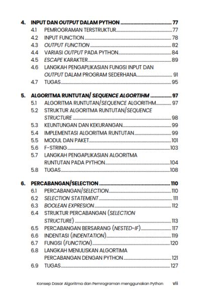 buku konsep dasar algoritma dan pemrograman