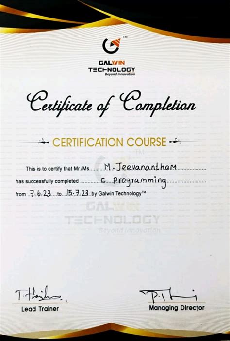 Graduated With C Programming Complications Jeevanantham M Posted On The Topic Linkedin