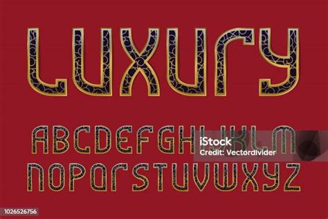 럭셔리 패턴 알파벳 황금 장식 블랙 편지 빈티지 글꼴입니다 격리 된 영어 알파벳입니다 0명에 대한 스톡 벡터 아트 및 기타 이미지 0명 개체 그룹 검은색 Istock
