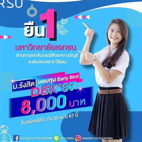 🥇ยืน 1 มหาวิทยาลัยเอกชน Rangsit University