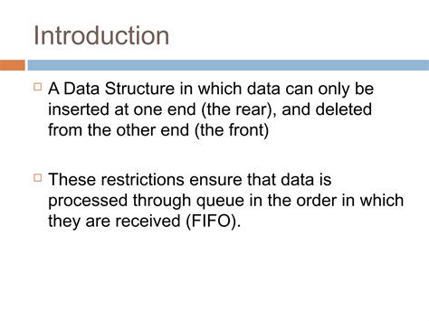 Queue In Data Structure Ppt